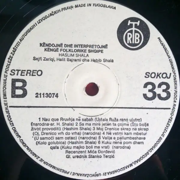 Album: Këndojnë Dhe Interpretojnë Këngë Folklorike Shqipe (1985 ...