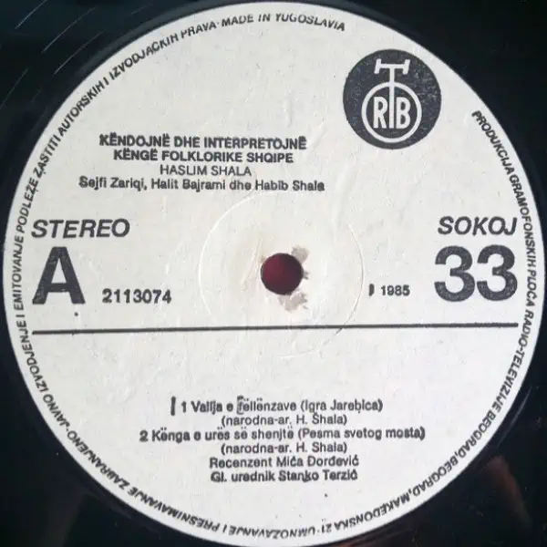 Album: Këndojnë Dhe Interpretojnë Këngë Folklorike Shqipe (1985 ...