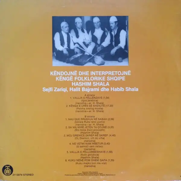 Album: Këndojnë Dhe Interpretojnë Këngë Folklorike Shqipe (1985 ...